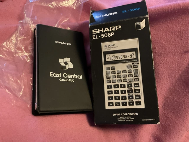 VINTAGE SHARP EL-506P Scientific Calculator With Protective Cover £13. ...