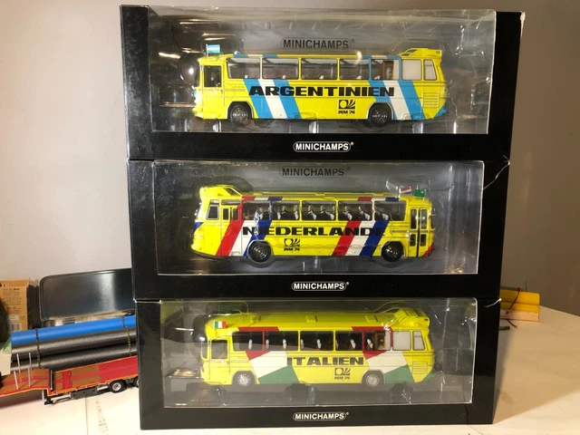 MINICHIMPS 1974 WORLD cup football team buses RARE 1/43 scale (used ...