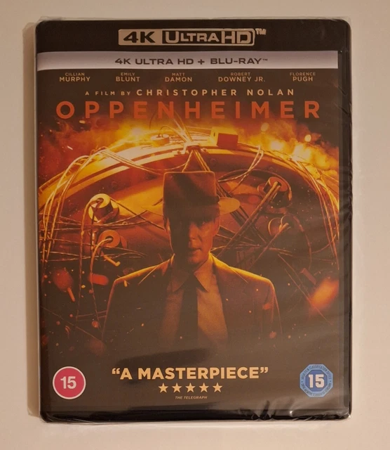 OPPENHEIMER 4K ULTRA HD + Blu-ray - Christoper Nolan - New & Sealed EUR 24,43 - PicClick IT