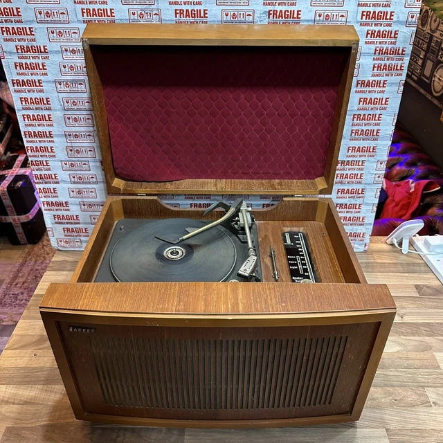 BRITISH HACKER RG16 Record Player Radiogram Garrard AT6 £295.00 ...