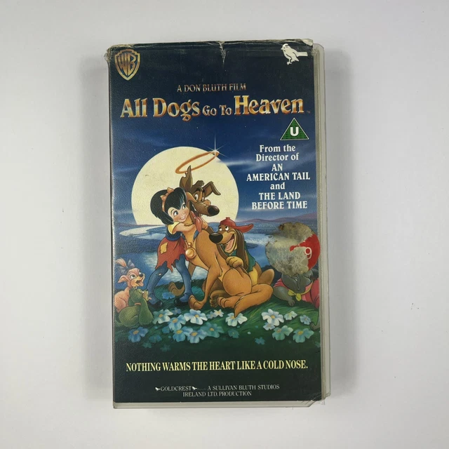 VINTAGE RARE ANIMATION VHS - All Dogs Go To Heaven - 1991 - PAL £5.38 ...