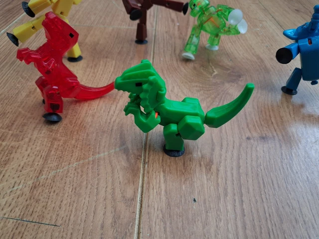 STIKBOT BUNDLE FIGURES Toy Stick Bot Stickbot Animals Men Dinosaurs £14 ...
