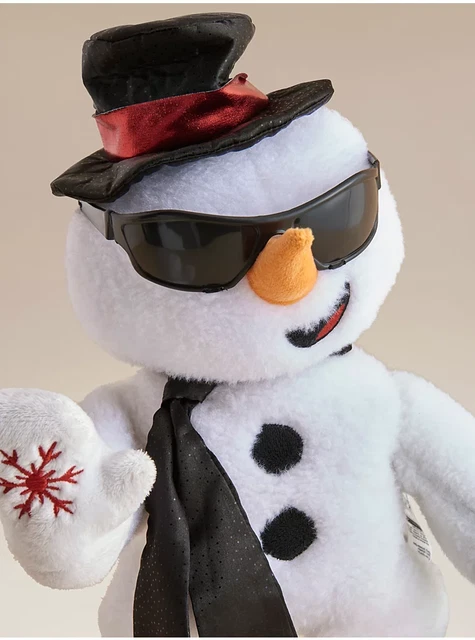 CHRISTMAS ANIMATED MUSICAL Song Singing Dancing Moving Snowman Plush ...