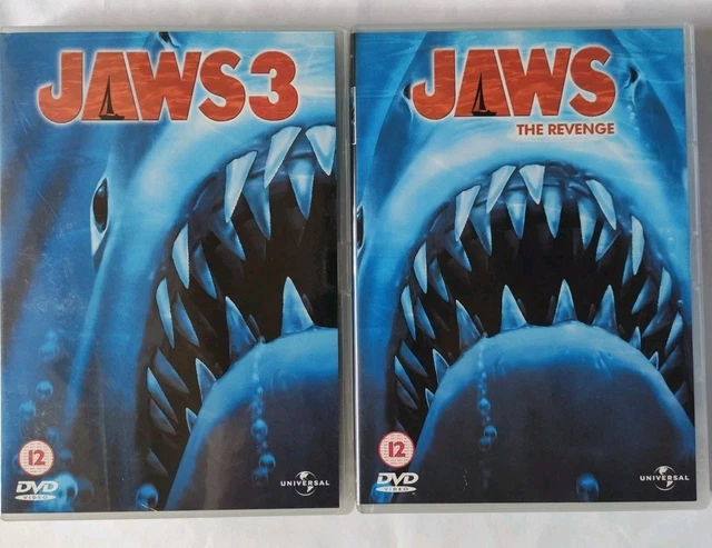 JAWS 3 & Jaws Revenge DVD ️ (2009) Dennis Quaid Michael Caine GC £4.71 ...