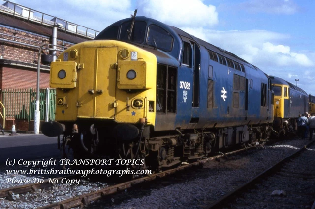 DIESEL RAILWAY PHOTO CLASS 37 ENGLISH ELECTRIC TYPE 3 No 37082 ...