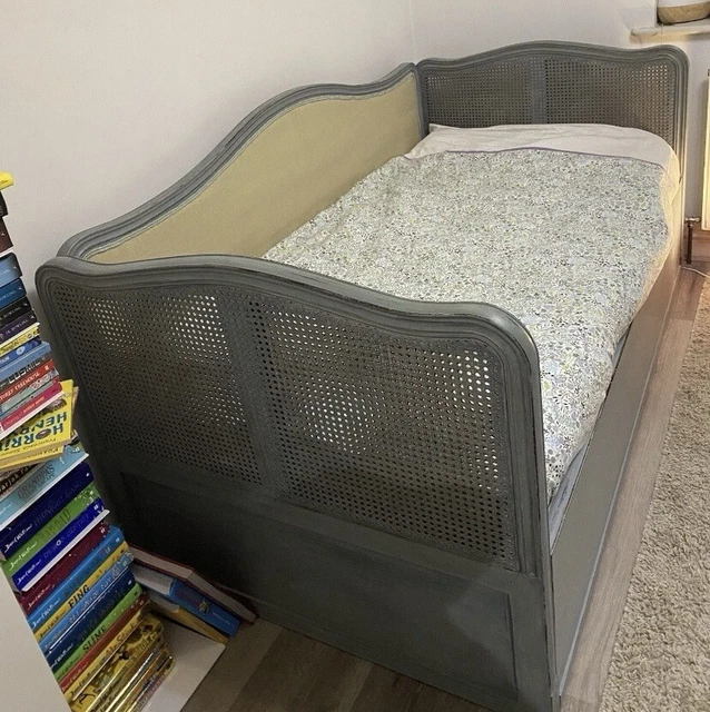 SOLID SMALL single bed with trundle OKA Style £200.00 - PicClick UK