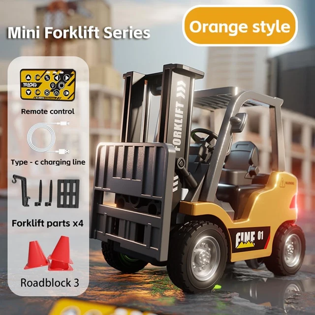 MINI 1/64 REMOTE-CONTROLLED Forklift Collection Tabletop Toy Models £14 ...