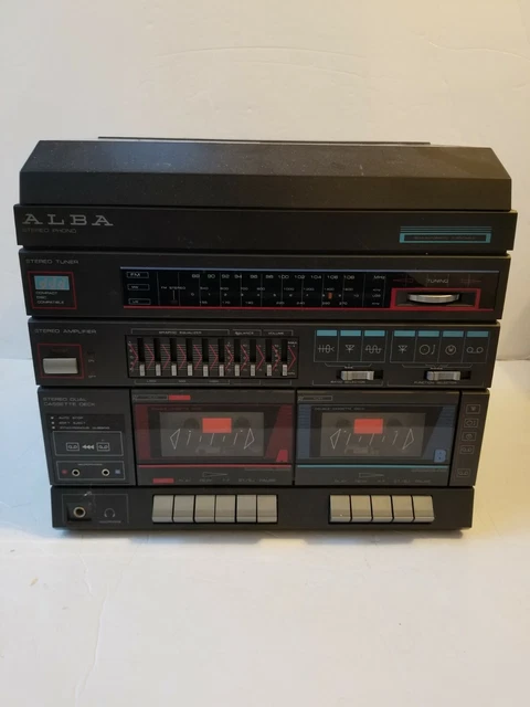 ALBA MS200 STEREO Phono System Turntable, Tuner, Amplifier & Dual ...