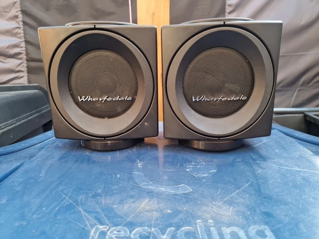 WHARFEDALE MODUS CUBE Speakers Black Working For Hifi Or Home Theatre Bookshelf £12.68 - PicClick UK