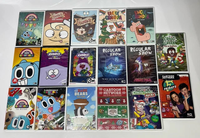 CARTOON NETWORK LOT of 17 DVD - Regular Show Chowder Flapjack Gumball ...