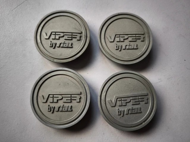 RARE ORIGINAL VIPER by RIAL N08 Alloy Wheel Center Cap Cover Hub Gray ...