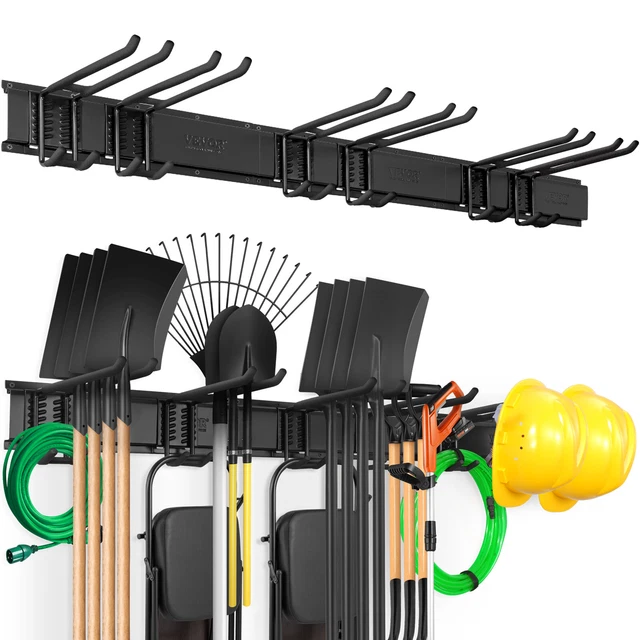 VEVOR WALL MOUNTED Tools Organizer Heavy Duty Garage Tool Storage Rack ...