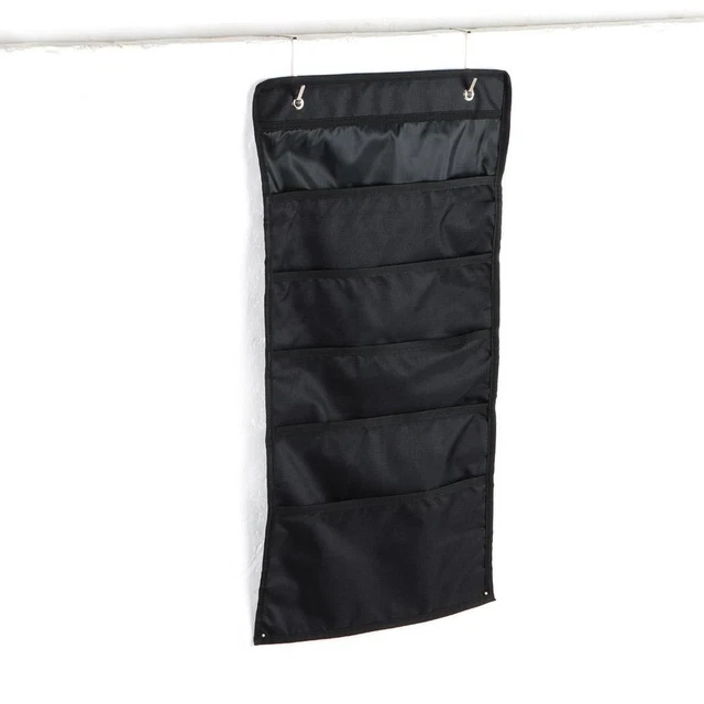CASCADING HANGING CHART Office Wall Pocket Organizations Storage Black ...