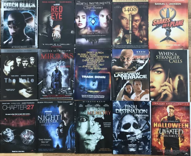 HORROR/THRILLER DVD GREAT Titles U-Pick Free Ship Disc & Cover No Case ...