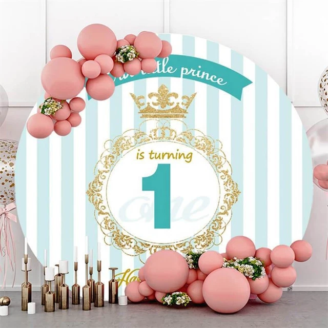 BLUE LITTLE PRINCE Is Turning One Birthday Backdrop $37.87 - PicClick AU