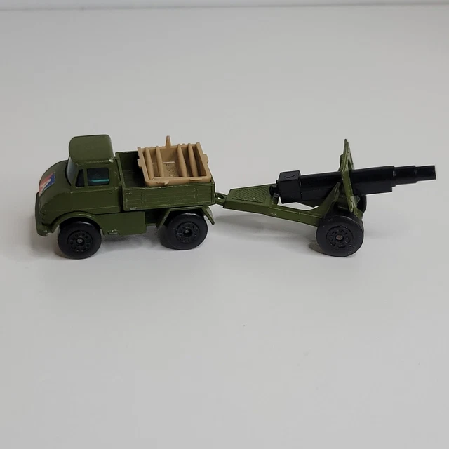VINTAGE MATCHBOX TWO-PACK TP-13 UNIMOG & FIELD GUN (Military) 1978 $69. ...