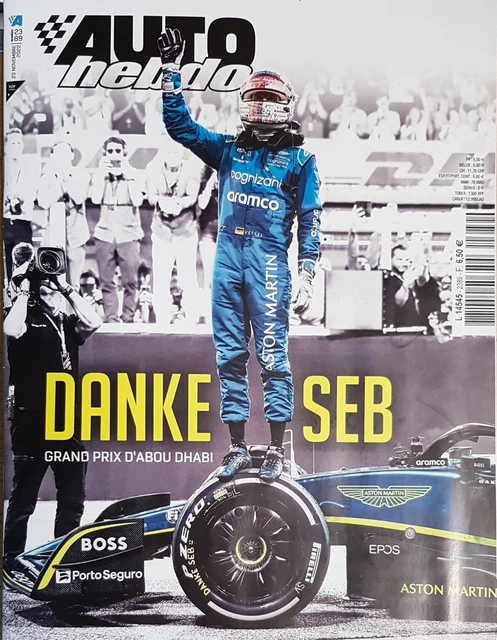 MAGAZINE AUTO HEBDO 2389 GP ABOU DHABI - F1 ADIEU SEBASTIAN VETTEL neuf ...