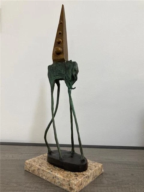 SCULPTURE EN BRONZE Salvador Dali "Éléphant Spatial" Signée Et ...
