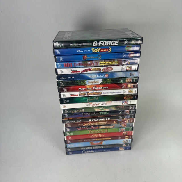 LARGE WALT DISNEY DVD Movie Lot 22 Animated Movies Great Movies ...