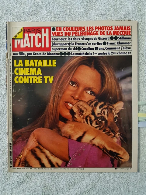 PARIS MATCH N°1341 8/2/1975 Bardot Barbi Mecque Klammer Amin Dada ...