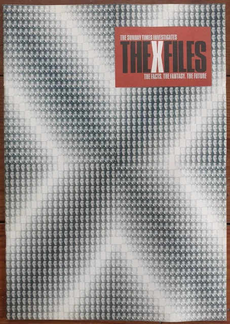 THE SUNDAY TIMES Investigates The X-Files, 40-Page Supplement, 1998 £7. ...