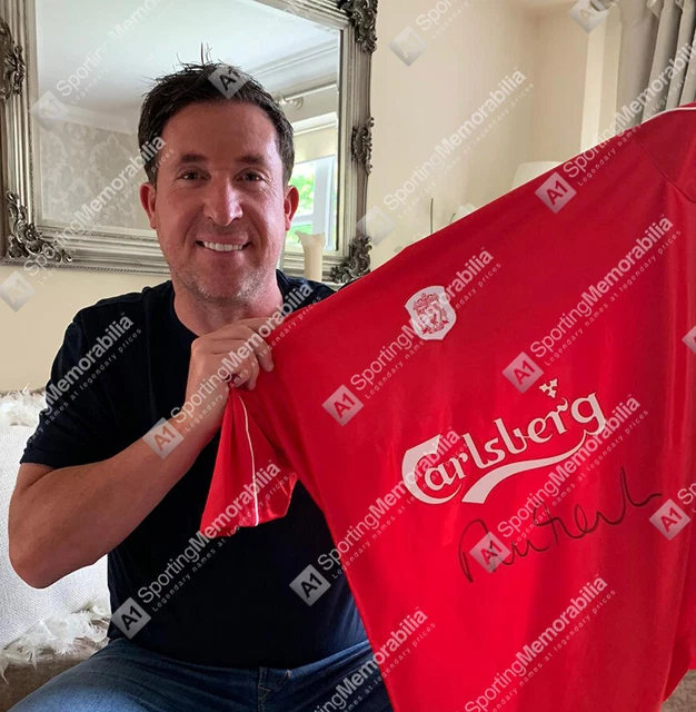 T-SHIRT LIVERPOOL SIGNÉ Robbie Fowler - Home, 2000-2001 maillot ...