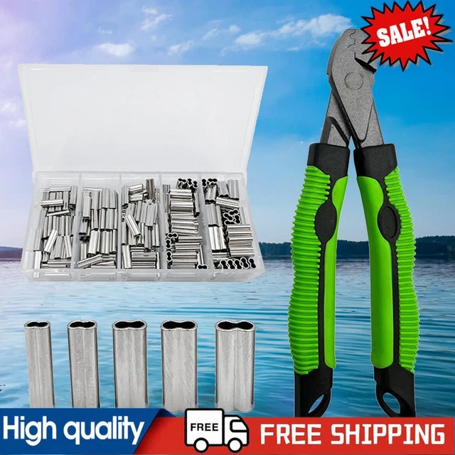FISHING WIRE ROPE Swager Crimper Ergonomic Handle Fishing Gear Tackle ...