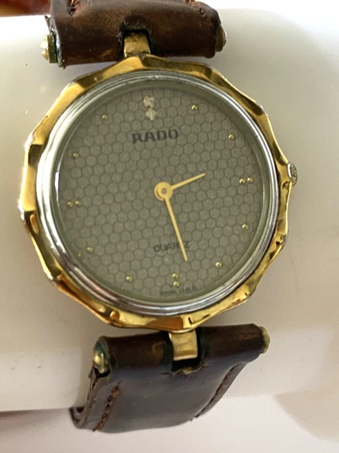RADO SWISS MONTRE Homme Plaque Or Quartz Watch Men Vintage Ancienne ...
