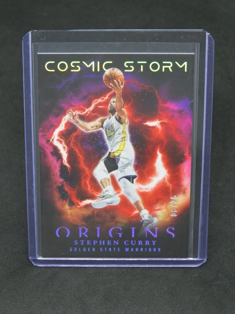 2023-24 ORIGINI PANINI Stephen Curry Tempesta Cosmica/75 Golden State ...
