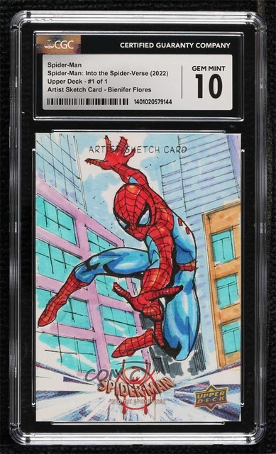 2022 MARVEL SPIDER-MAN: Into the Spider-Verse 1/1 Bnfer CGC 10 gemmes ...