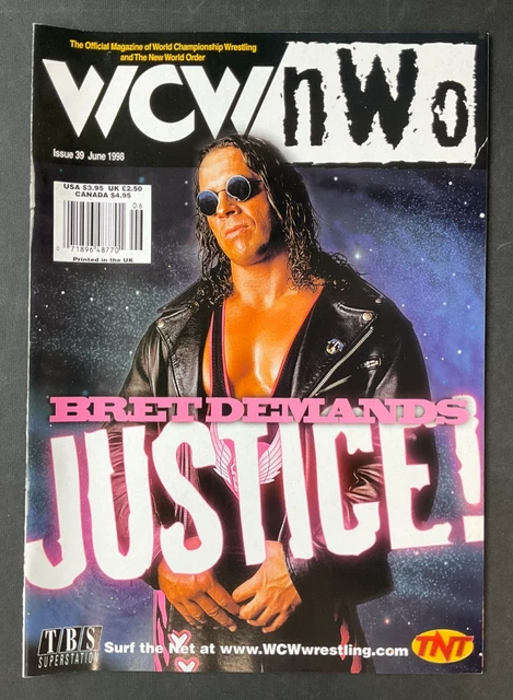 JUNE 1998 WCW Wrestling Magazine Vol. 1 #39 "Bret Demands Justice ...