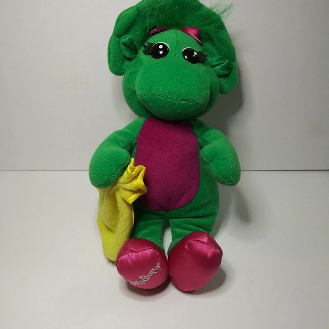 BABY BOP GREEN Yellow Blanket Sings ABC Song 11" Plush Tested Works ...