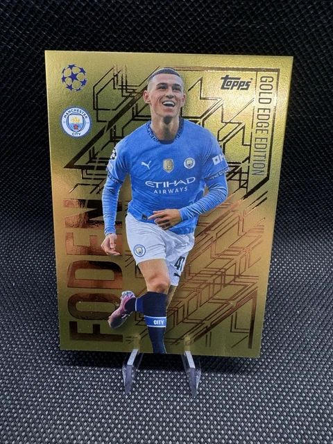 PHIL FODEN GOLD Edge Edition Card # GE1 - Topps Match Attax 2024/25 24/ ...