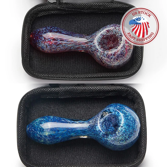 ( PACK OF 2 ) 4" Tobacco Smoking Glass Pipe Collectible Handmade Pipes ...
