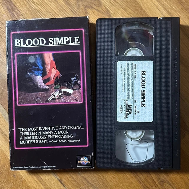 BLOOD SIMPLE VHS 1994 Thriller Original Release MCA Universal $12.87 ...