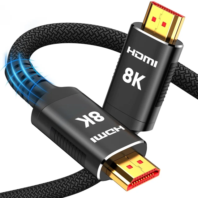 LONG HDMI CABLE 15FT, 8K 48Gbps Ultra High-Speed HDMI Cables Cord 2.1 ...