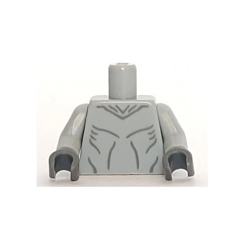 LEGO - Minifig, Torso Alien with Muscles Outline Pattern - Light Bluish ...