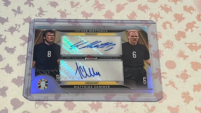 2023-24 FINEST ROAD To Euro Lothar Matthaus / Matthias Sammer Double ...