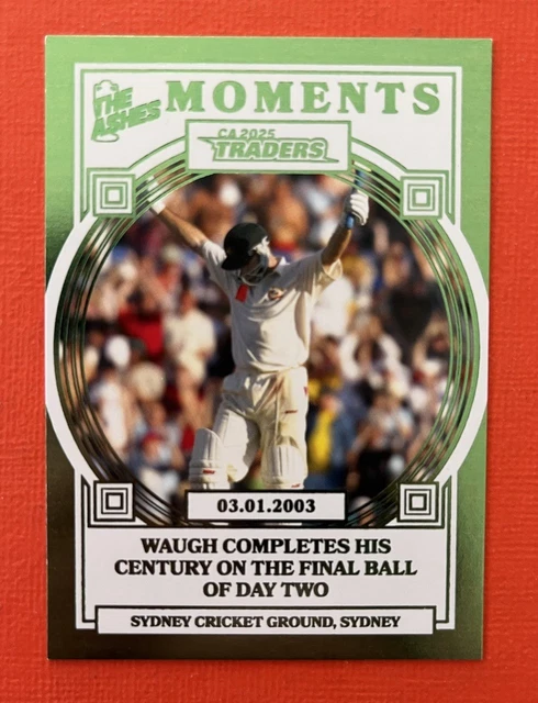 STEVE WAUGH ... 2025 .. Ca .. The Ashes Moments .. Am 12/30 .. 03/01 ...
