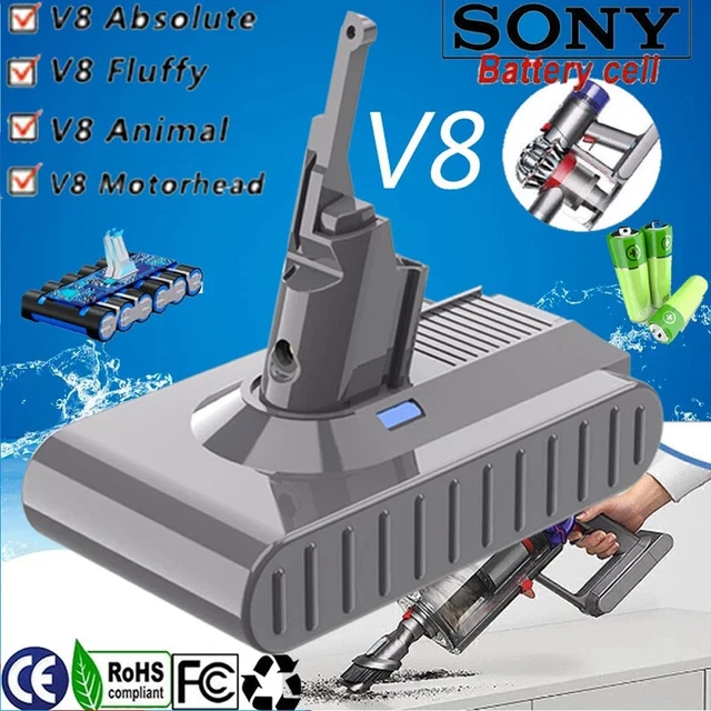 SONY CELL BATTERY For Dyson V8 Animal Vacuum SV10 Absolute Fluffy ...
