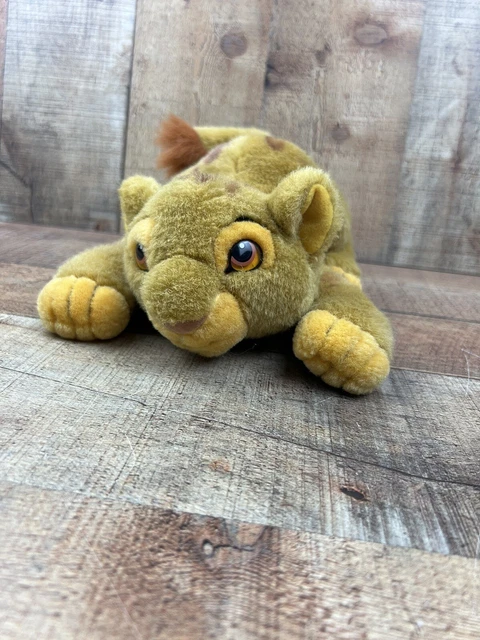 DISNEY WORLD LION King Simba Cub Baby Pouncing Plush Stuffed Animal Toy ...