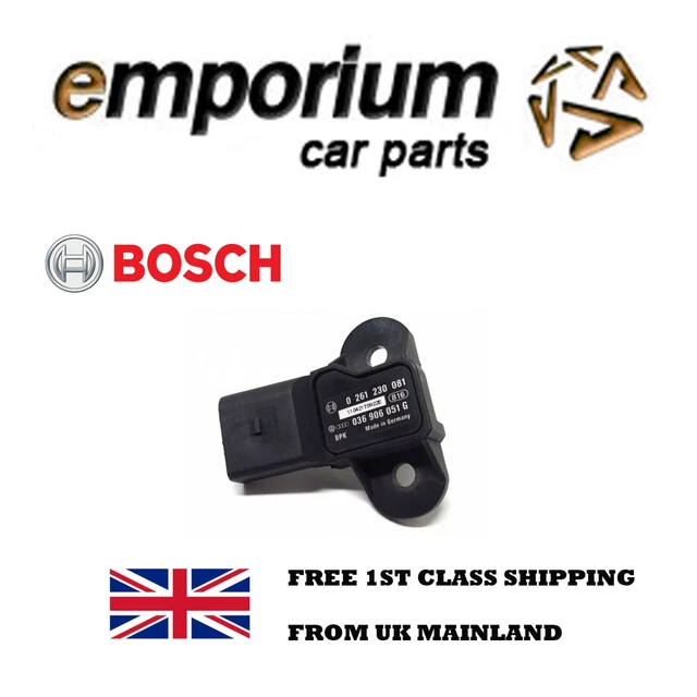 BOSCH MAP INTAKE Manifold Boost Pressure Sensor For Audi Skoda Vw ...