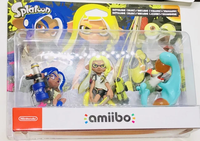 NINTENDO AMIIBO SPLATOON Triple Set Octoling (Blue) Inkling (Yellow ...
