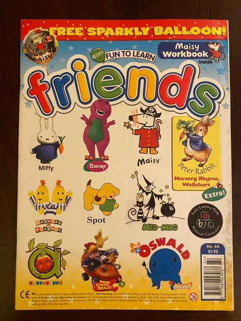 FRIENDS NO 64 childrens kids Miffy Maisy Spot Barney collectible ...