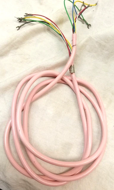 6-CONDUCTOR PINK TELEPHONE Spadetip Line Cord...st £14.20 - PicClick UK