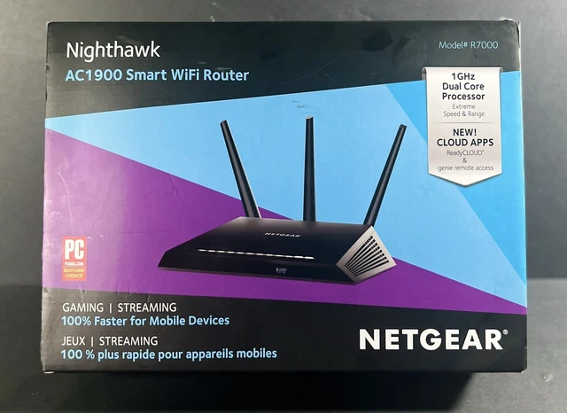 NETGEAR NIGHTHAWK AC1900 Smart WiFi Router, Model R7000 $27.99 - PicClick