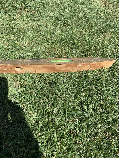 1960’S RABONE CHESTERMAN Brass and Teak Boat Spirit Level EUR 11,68 ...