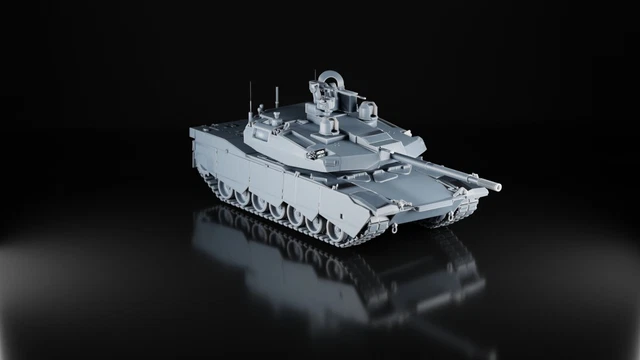ABRAMS X NEXT Generation MBT Tank US Army 1:35 1:48 1:72 1:87 1:100 3d ...