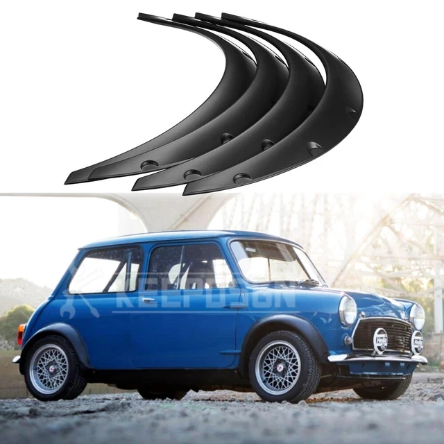 4.5& CAR FENDER Flares Extra Wide Body Kit Wheel Arches For Austin Mini ...