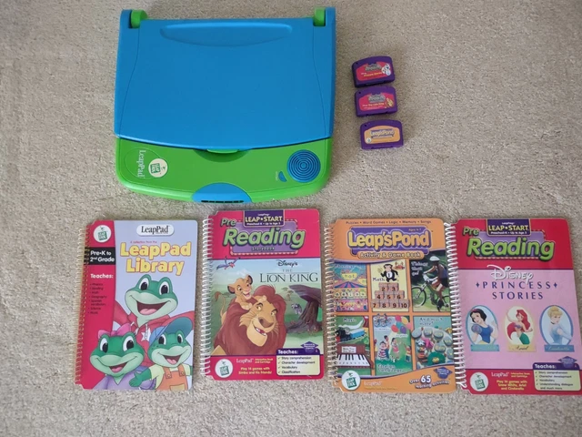 LEAP FROG LEAP Pad Learning System With 3 Cartridges & 4 Books Tested ...